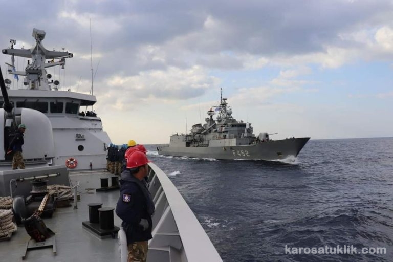 KRI Sultan Hasanuddin-366 Latihan Dengan Kapal Perang Yunani
