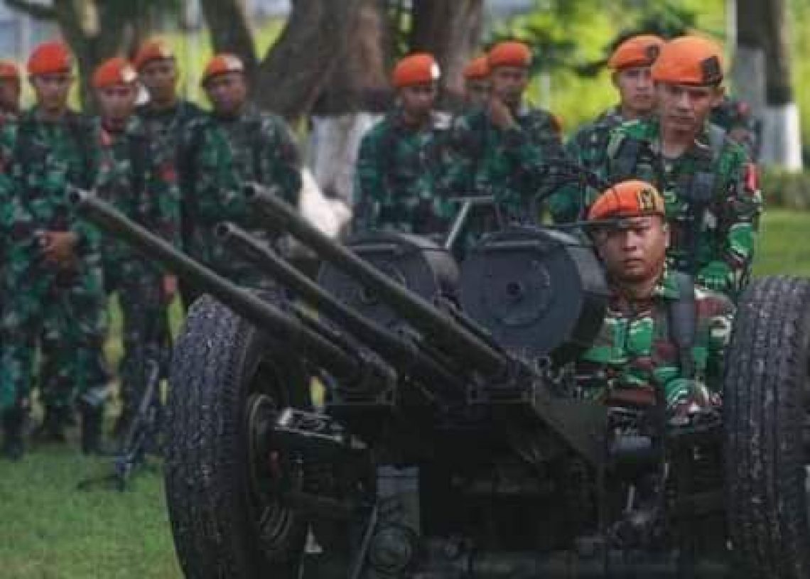 Triple Gun Artileri Andalan Paskhas TNI-AU Jaga Kedaulatan NKRI