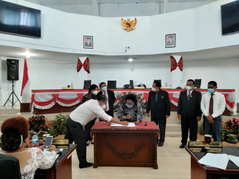 Pemkab dan DPRD Karo Setujui Perubahan Propemperda Tahun 2021
